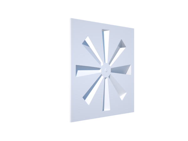 CFP-Ceiling Fixed Pattern Radial Swirl Diffuser - Holyoake by Price