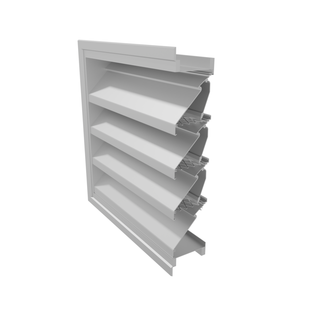 OHCL-102 Horizontal Closable Louver - Curved Profile Blade - Holyoake ...