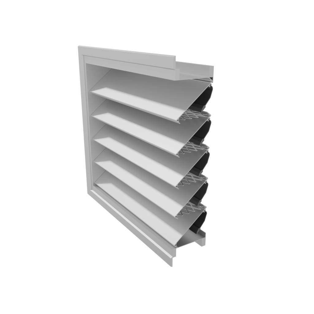 OHCL-124 Horizontal Closable Louver - Straight Profile Blade - Holyoake ...