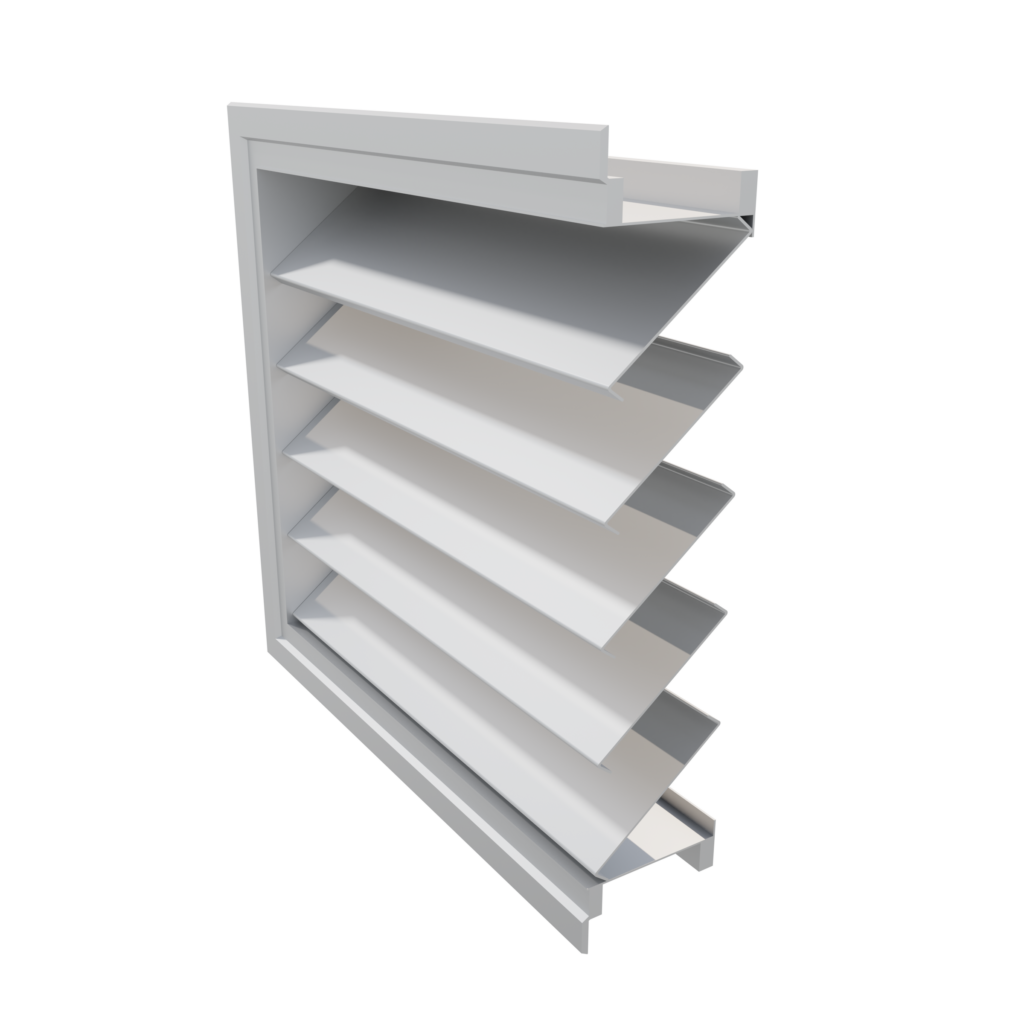 OHL-124 Horizontal Weather Louver - Straight Profile Blade - Holyoake ...